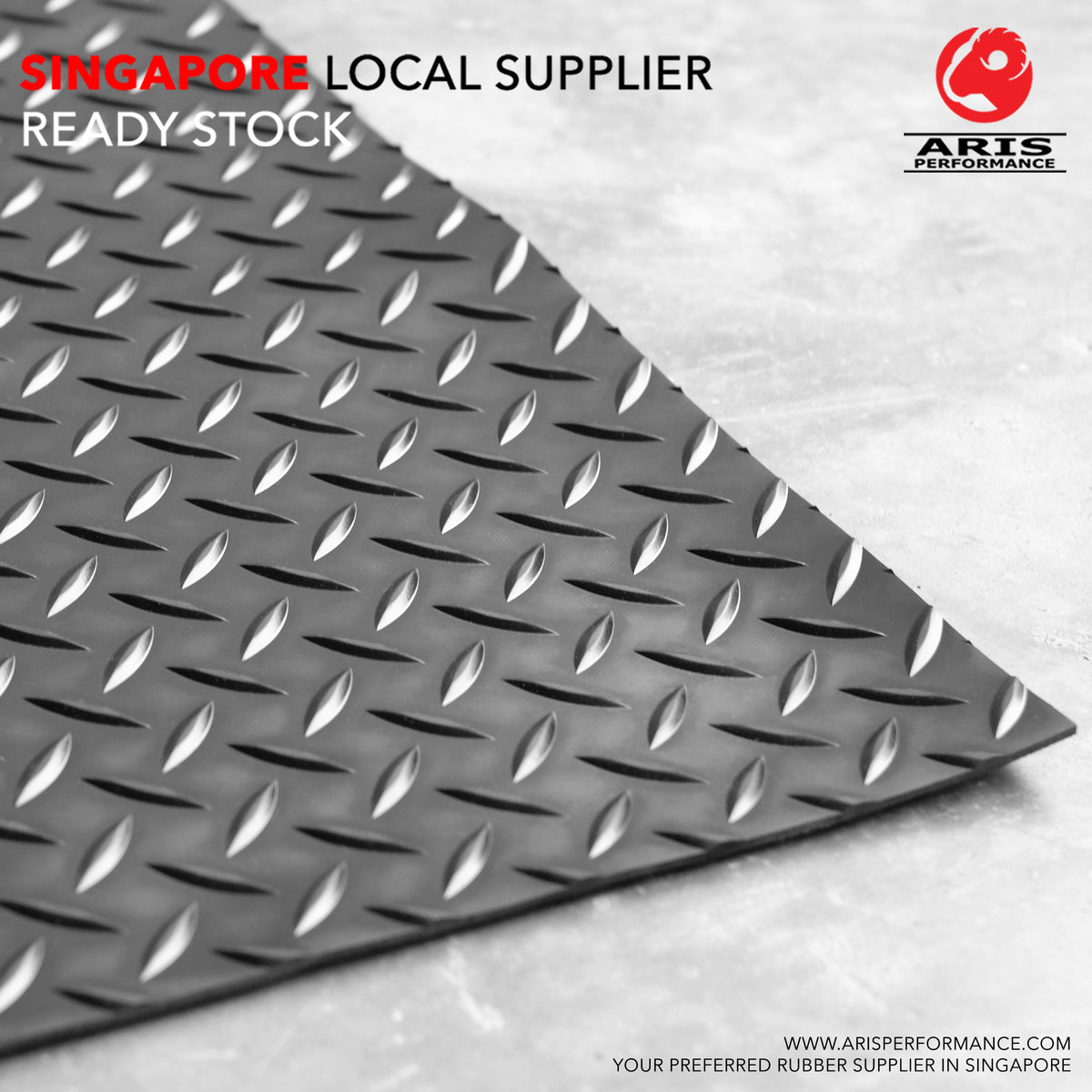 Checkered Rubber Mat | ARIS Performance - ARIS Performance Silicones ...